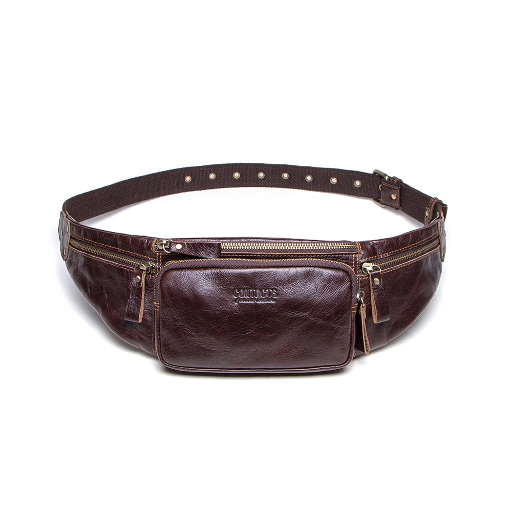 Men's Leather Fanny Pack Belt Waist Bag – Luke Case