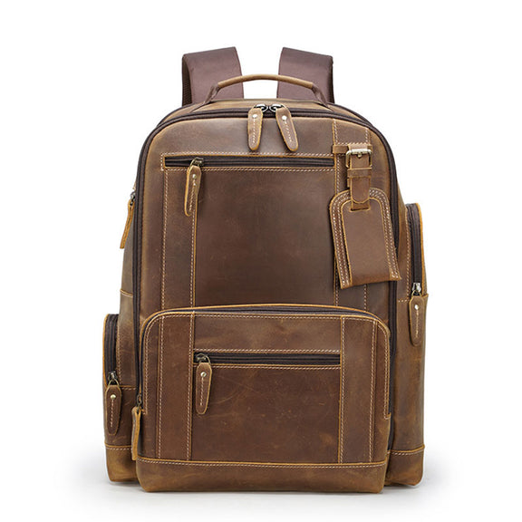 Men's Leather Backpack – Luke Case