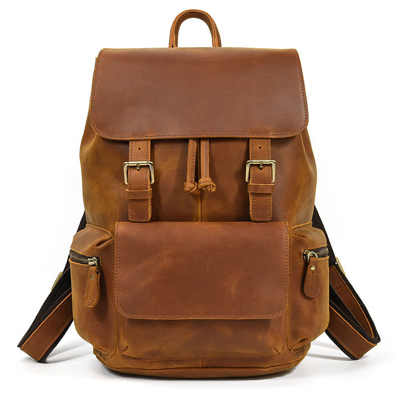 Men's Leather Backpack – Luke Case